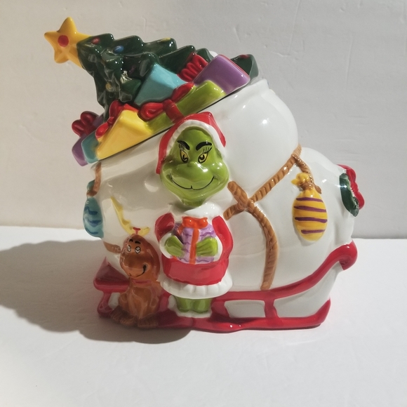 Dining | Dr Seuss Grinch Max Who Stole Christmas Sleigh Presents Cookie ...